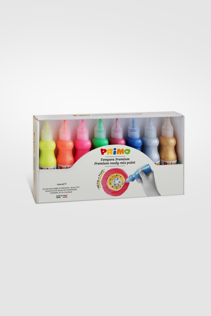 Primo Premium Ready-Mix Paint Fluo And Metal 8 colours – The Orenda Tribe