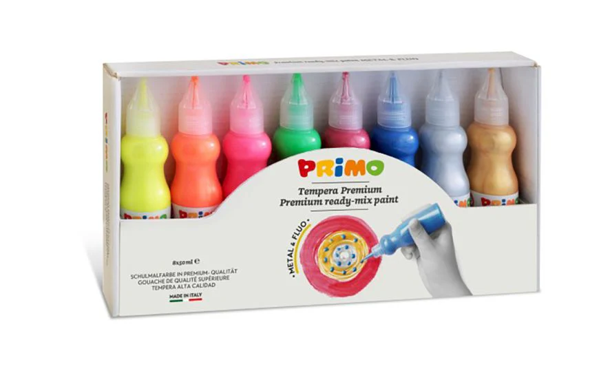 Primo Premium Ready-Mix Paint Fluo And Metal 8 colours – The Orenda Tribe